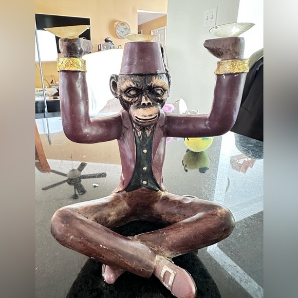 Accents | Wooden Monkey Bellhop Decor Piece | Poshmark